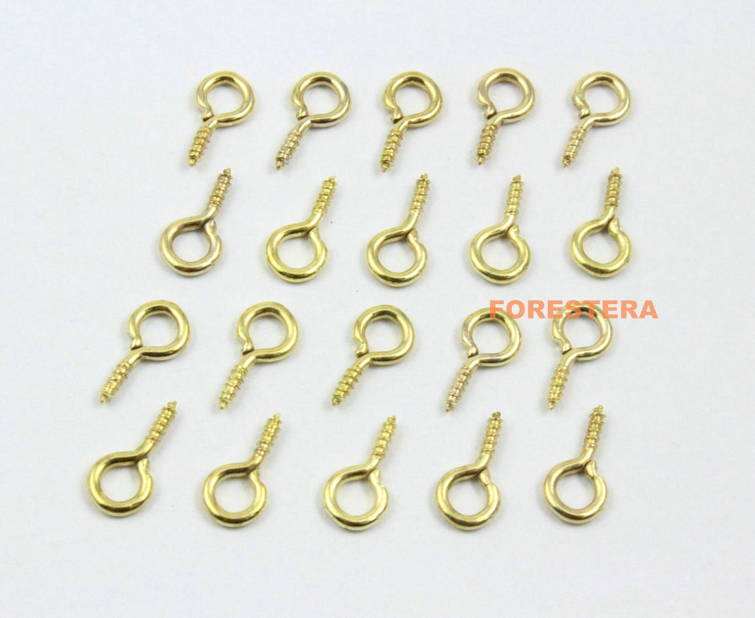 500pcs 5x11mm Eye Screw Gold Screw Eye Pins JS-YY3 - Etsy