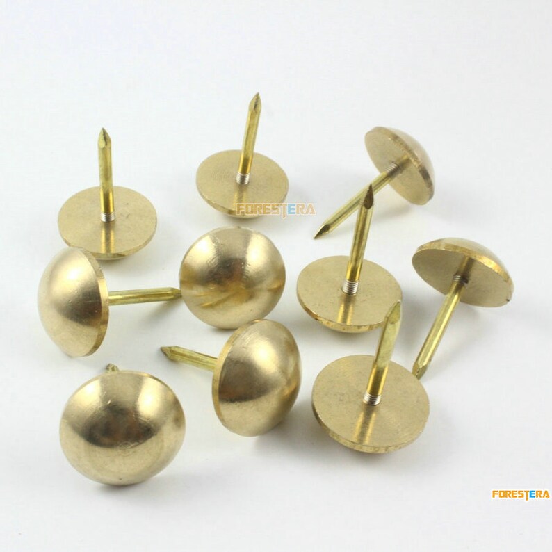 10pcs 20mm Solid Brass Upholstery Tacks Nails TN76 - Etsy