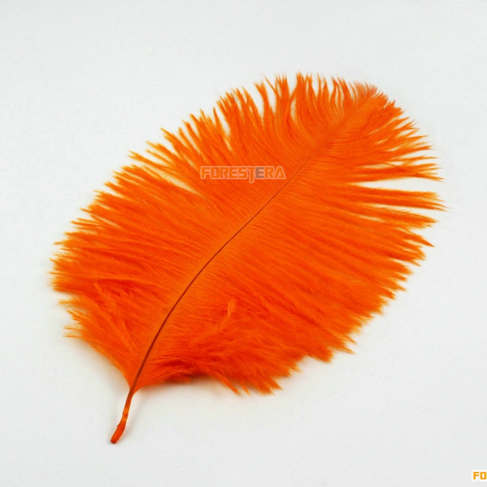 2 Pieces Orange Feather 20-25cm YM121 - Etsy UK