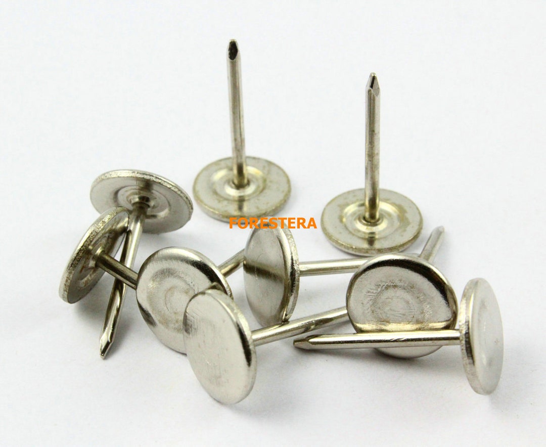 100pcs 11mm Silver Upholstery Tacks Nails Small (TN12) - Etsy