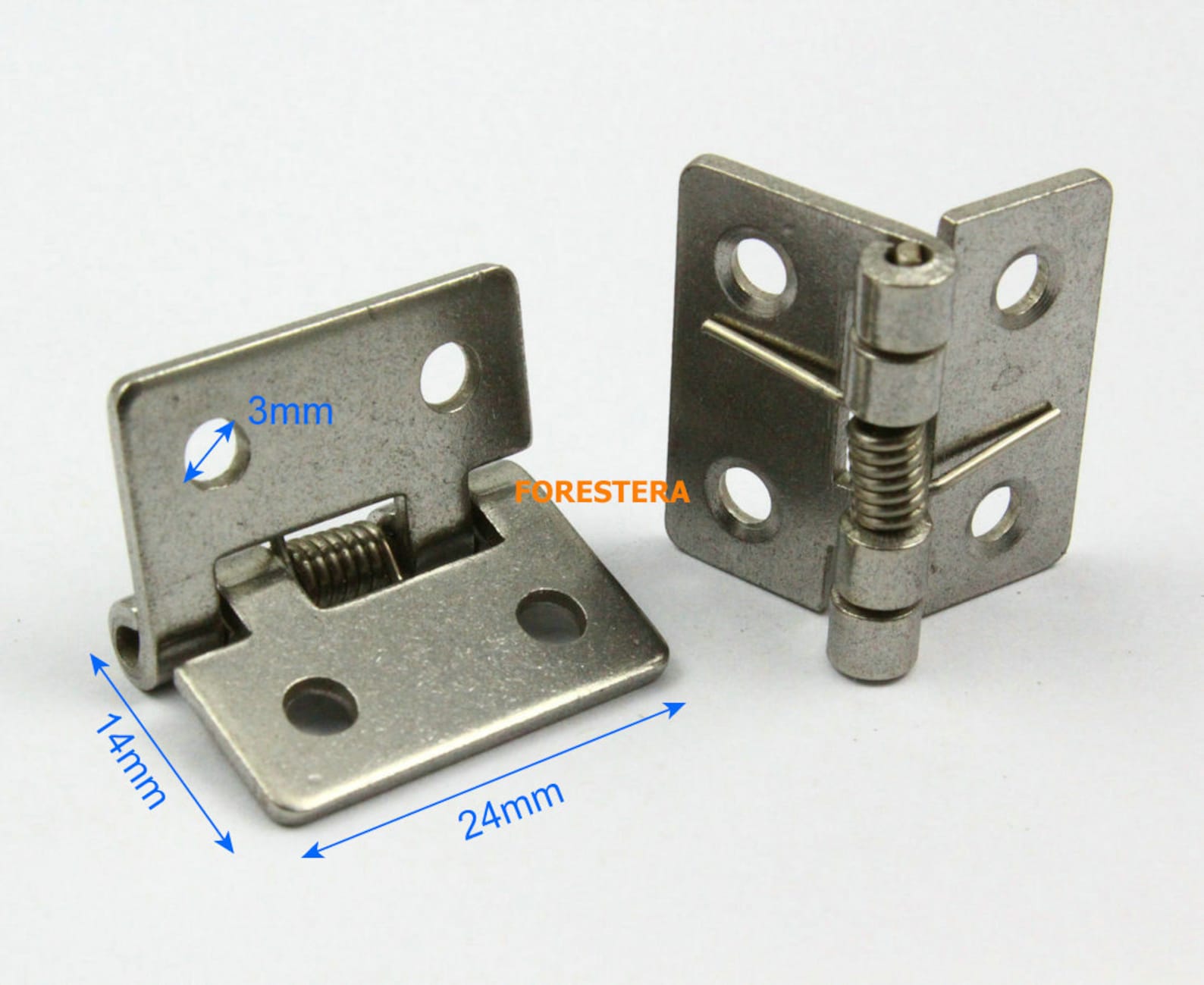 10pcs Stainless Steel Automatic Closed Spring Hinge Small Box - Etsy