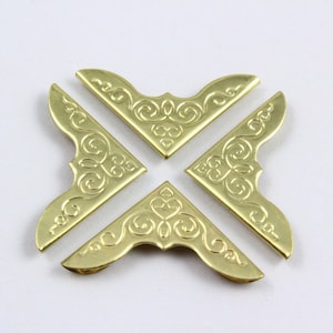 20pcs 23mm Large Gold Book Corner Bookbinding Corner Clip (BOOKCOR6) - Etsy