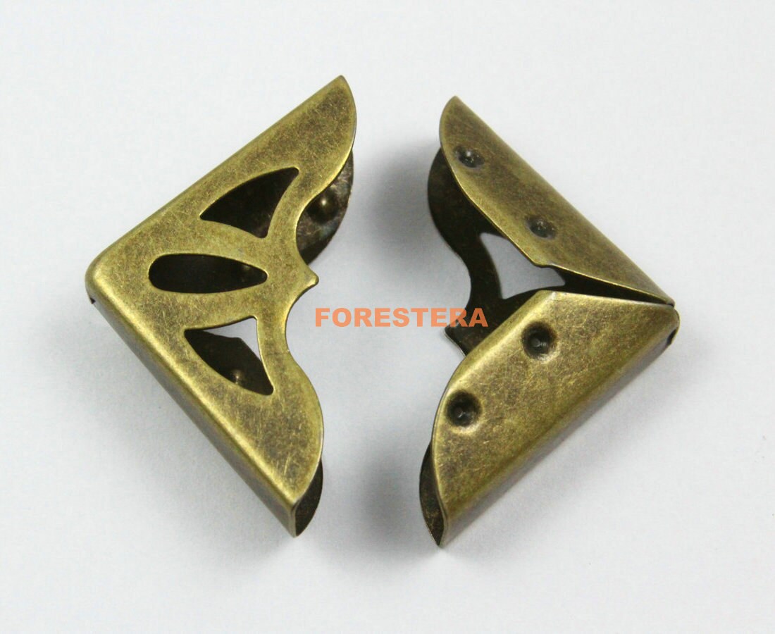 40pcs 24mm Antique Brass Book Corner Bookbinding Corner Clip | Etsy