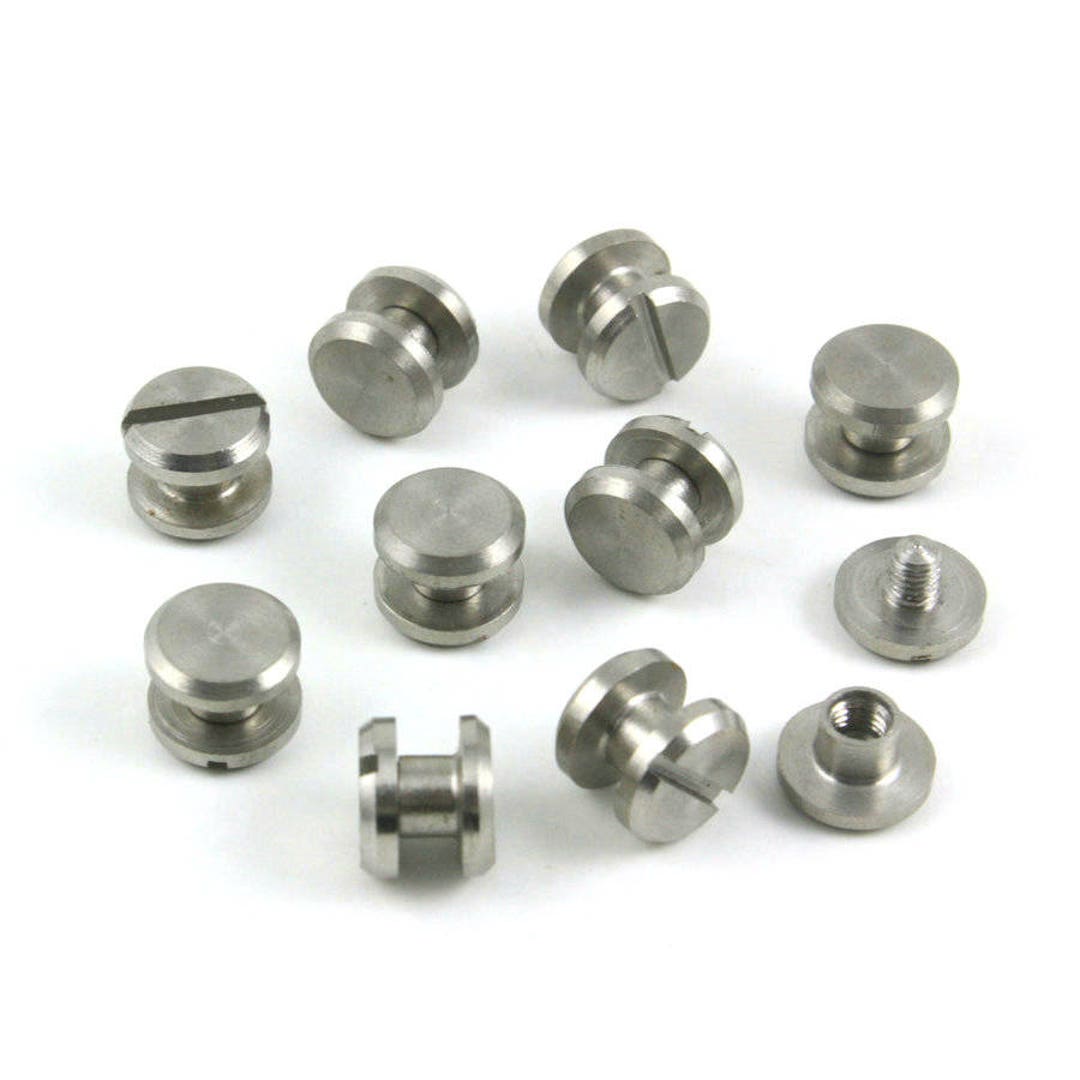 20 Set 8*3mm 304 Stainless Steel Rivet Chicago Screw for Leather Craft ...