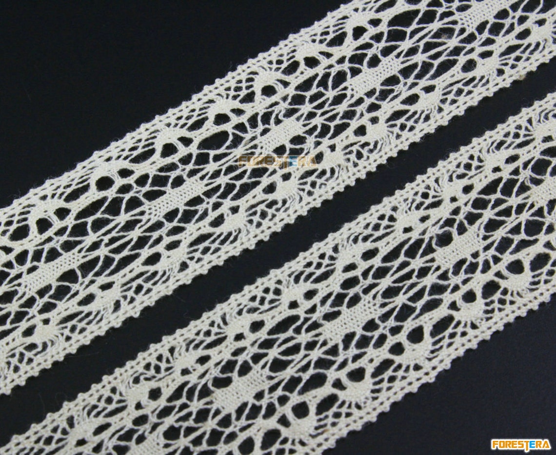 Cotton Lace Trim Beige Floral Lace Ribbon 2.7cm Width 5 | Etsy