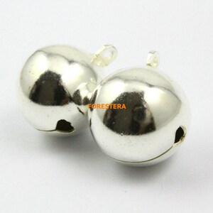 10pcs 25mm Silver Bell Big Jingle Bell Charm Bead (YSLD25) - Etsy