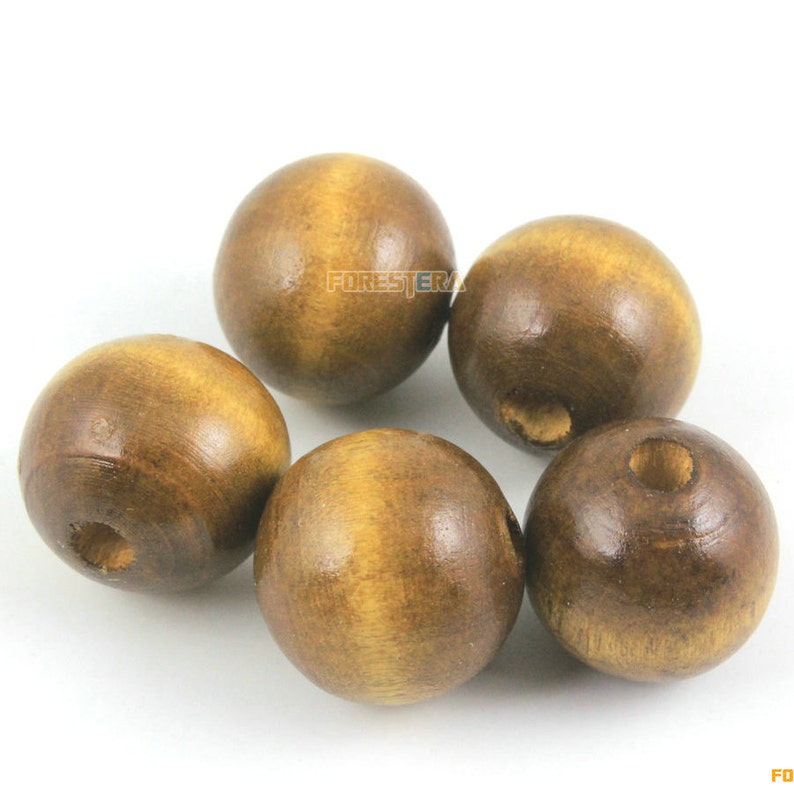 20mm Wood Bead Brown Wood Bead for Jewelry (BEAD-A39-20) - Etsy