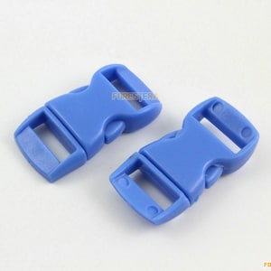 100 Pieces 10mm Blue Plastic Side Quick Release Buckle Clip for ...