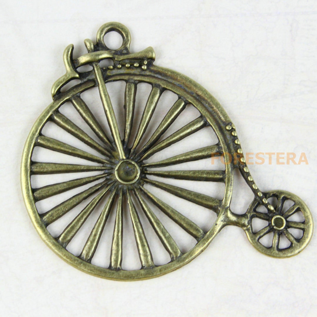 5pcs Antique Brass Bike Charm Bike Pendant Bicycle Charm Bicycle ...
