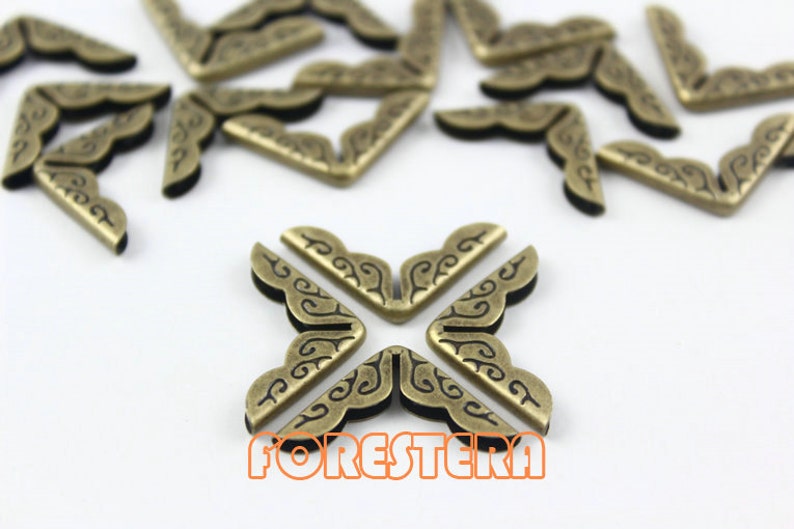 20pcs 17mm Antique Brass Book Corner Bookbinding Corner Clip - Etsy