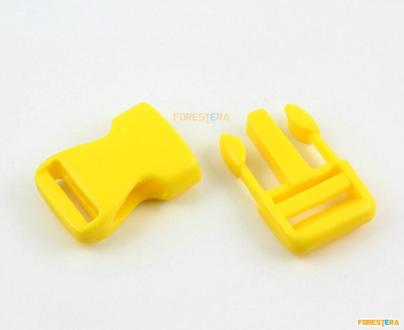 30 Pieces 20mm Yellow Plastic Side Quick Release Buckle Clip | Etsy