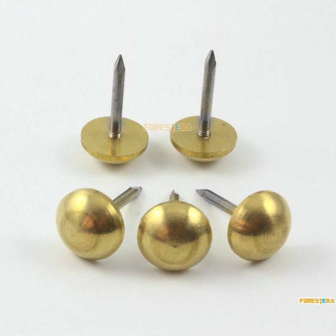 15pcs 16mm Solid Brass Upholstery Tacks Nails (TN82) - Etsy