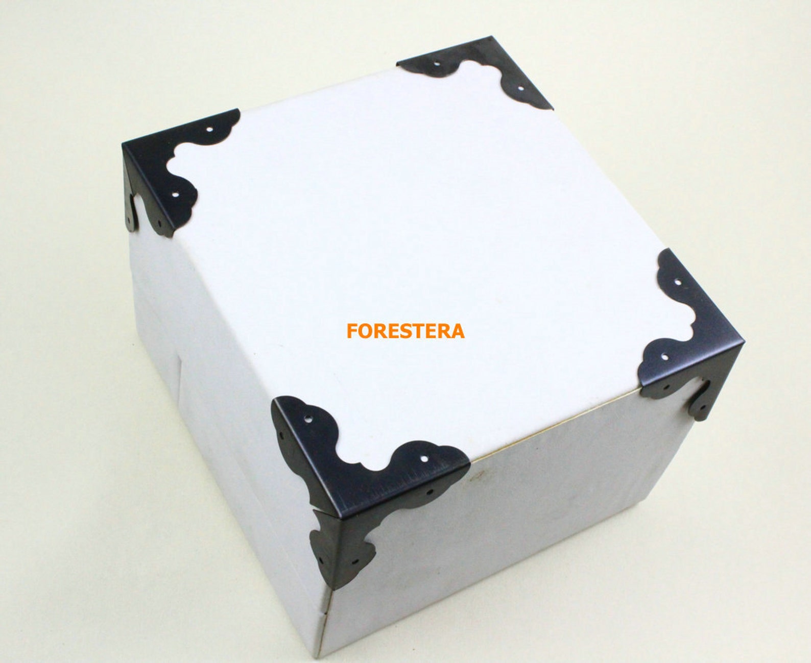 4pcs Gunmetal Black Jewelry Box Corner Decoration Corner Protection ...