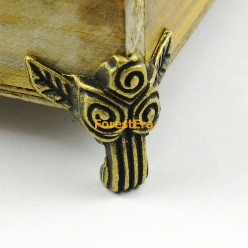 4pcs Antique Brass Jewelry Box Feet Animal Box Leg Case Feet - Etsy