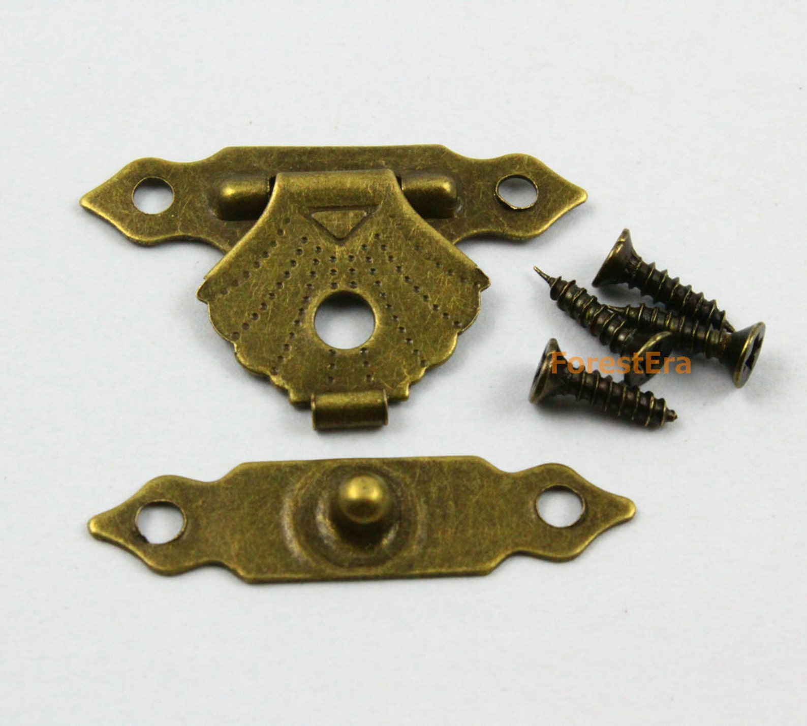 5pcs Antique Brass Jewelry Box Hasp Latch Lock 29x19mm With - Etsy