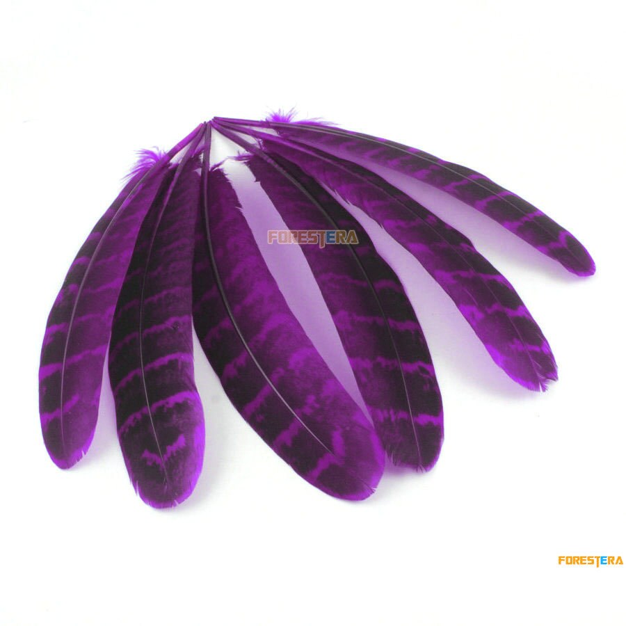 50 Pieces Purple Feather 13-15cm YM318 | Etsy