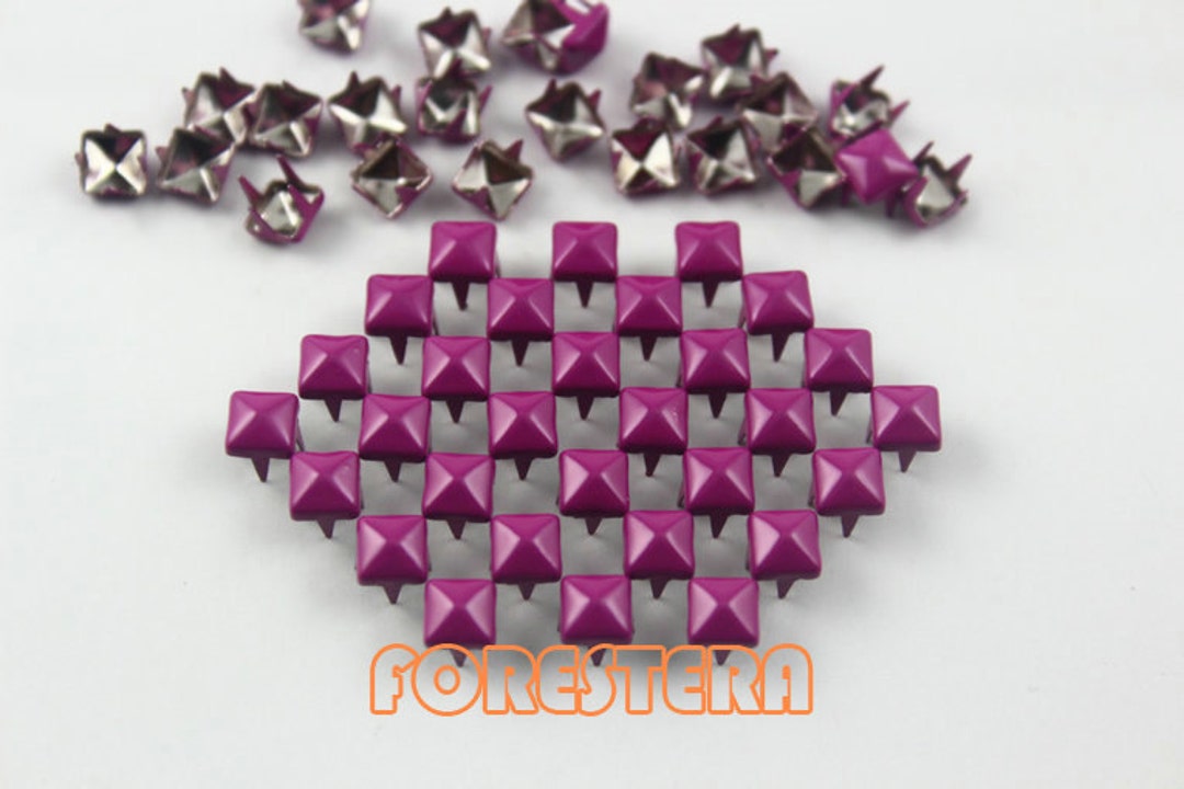 200pcs 5mm Purple Color PYRAMID Studs (CP-4006-05) - Etsy
