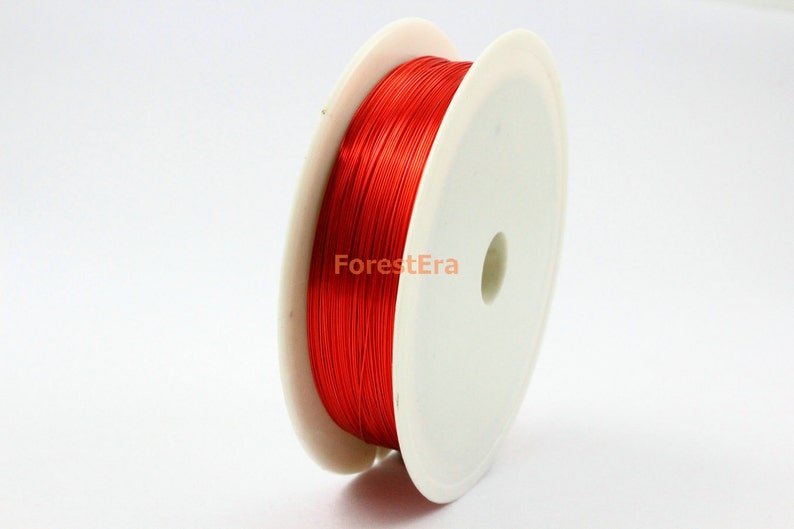 1 Roll Red Color Copper Wire Jewelry Making Wire Metal Wire - Etsy
