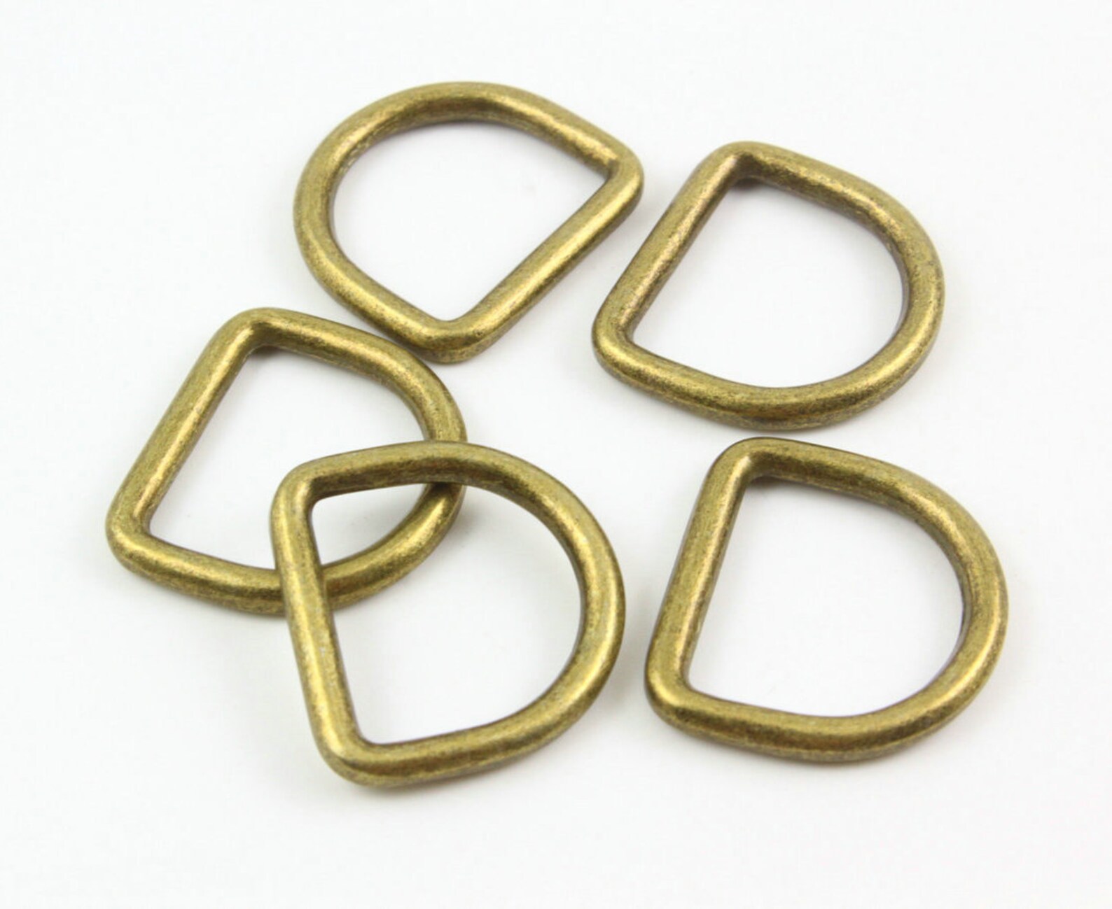 10 Pieces 20mm Antique Brass Color Welded Metal D Ring for | Etsy