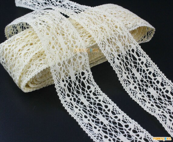 Cotton Lace Trim Beige Floral Lace Ribbon 2.7cm Width 5 | Etsy