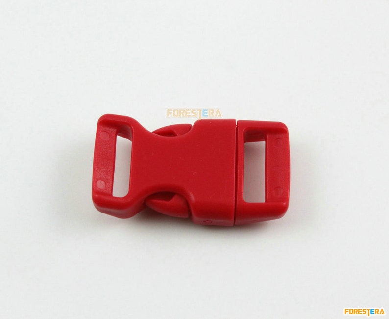 50 Pieces 15mm Dark Red Plastic Side Quick Release Buckle Clip - Etsy