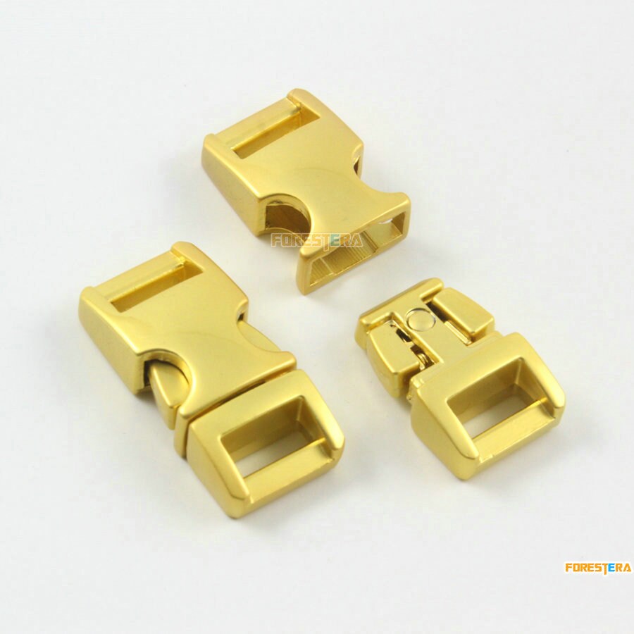 2 Pieces 10mm Gold Metal Side Quick Release Buckle Clip for | Etsy ...