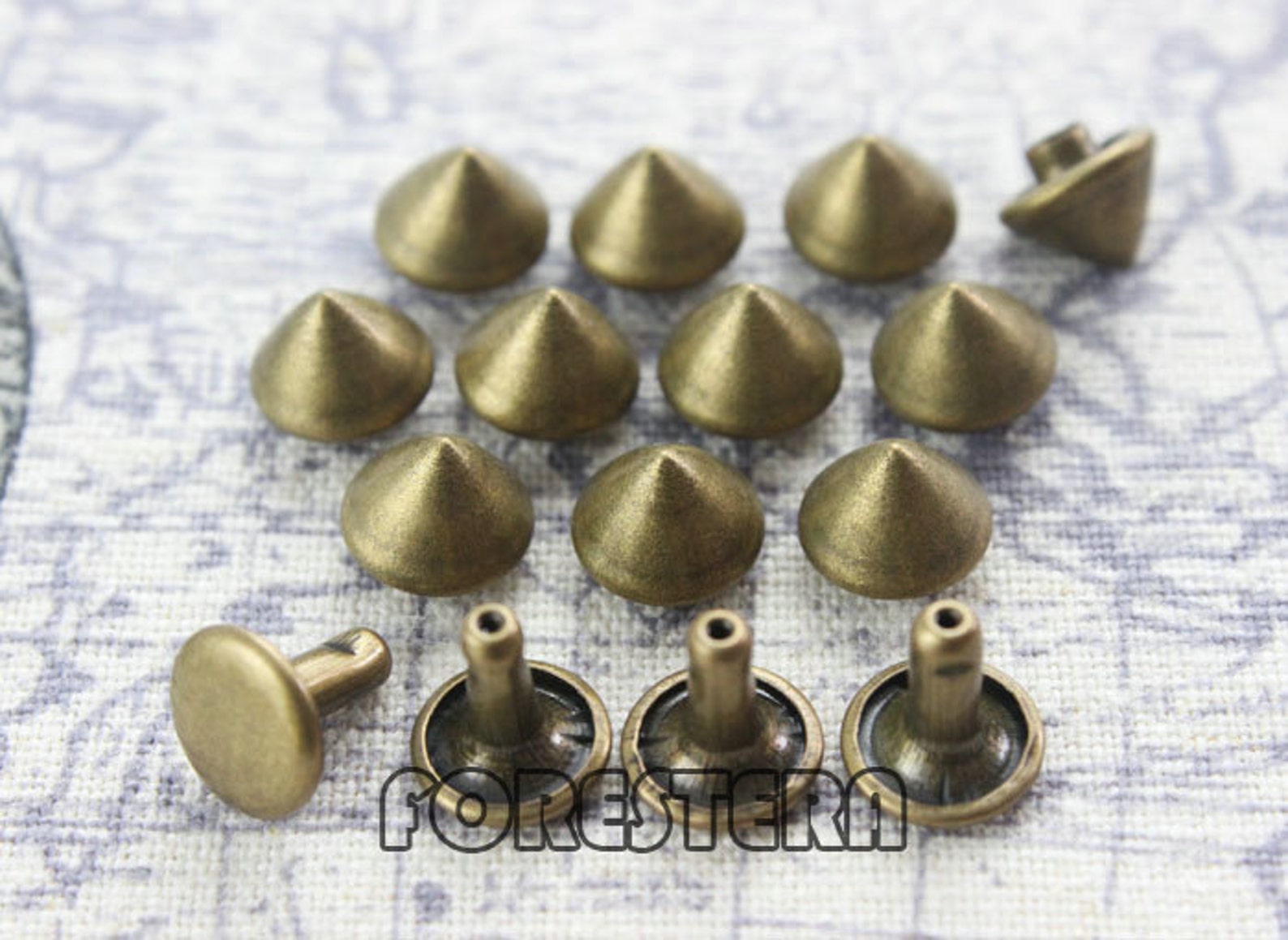 400pcs 9mm Antique Brass Conical Rapid Rivet Studs BC-RI09 | Etsy