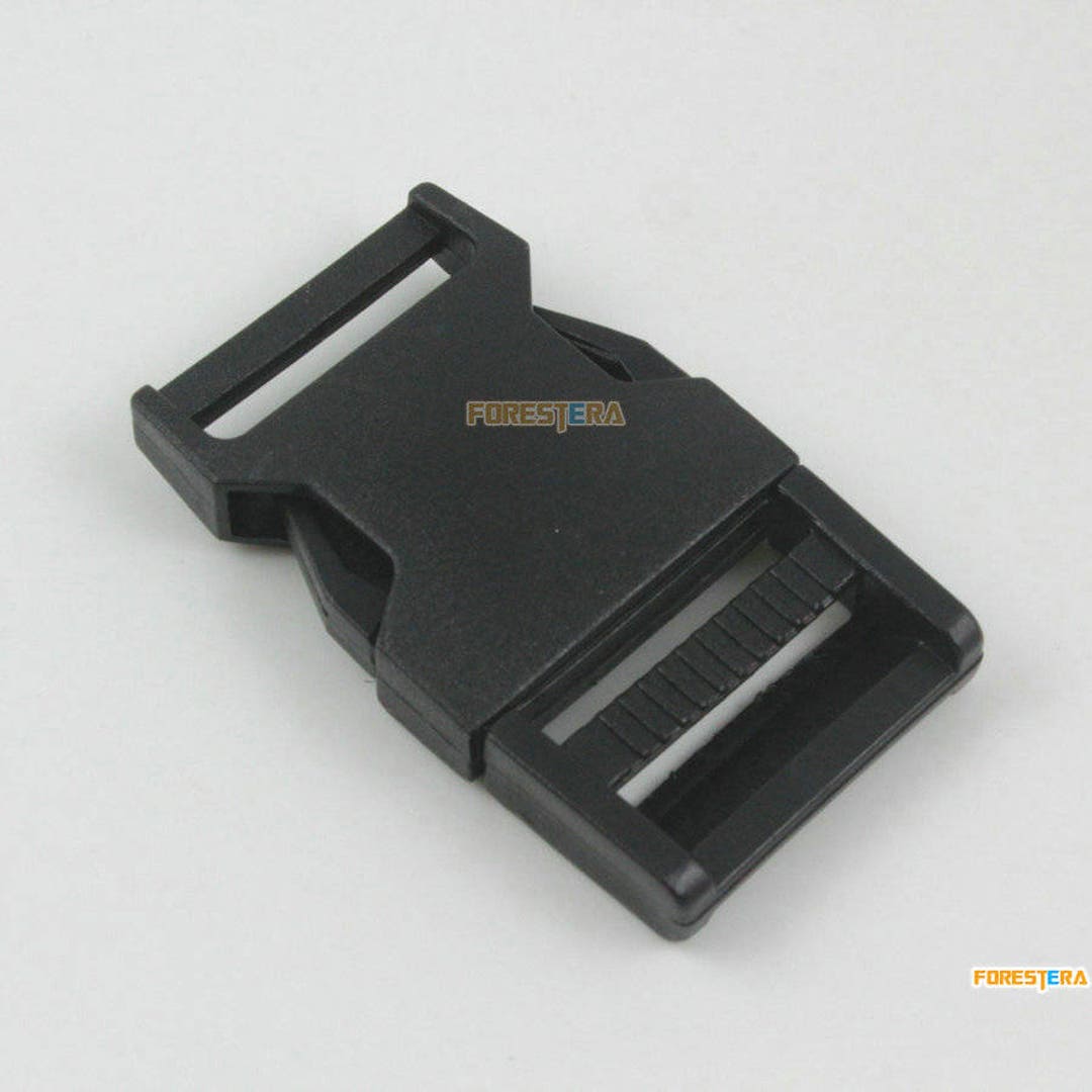 5 Pieces 25mm Black Plastic Side Quick Release Buckle Clip for Backpack ...