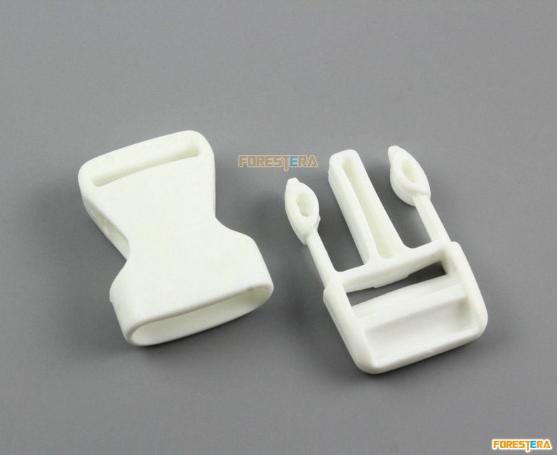 30 Pieces 20mm White Plastic Side Quick Release Buckle Clip - Etsy