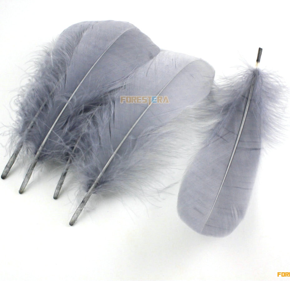 50 Piezas Pluma Gris 10-15cm YM109 - Etsy España