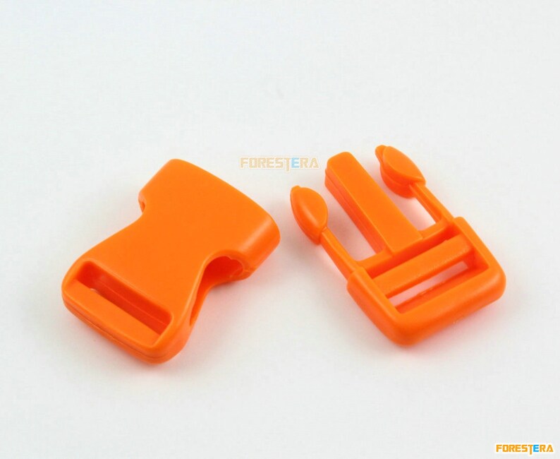 30 Pieces 20mm Orange Plastic Side Quick Release Buckle Clip | Etsy