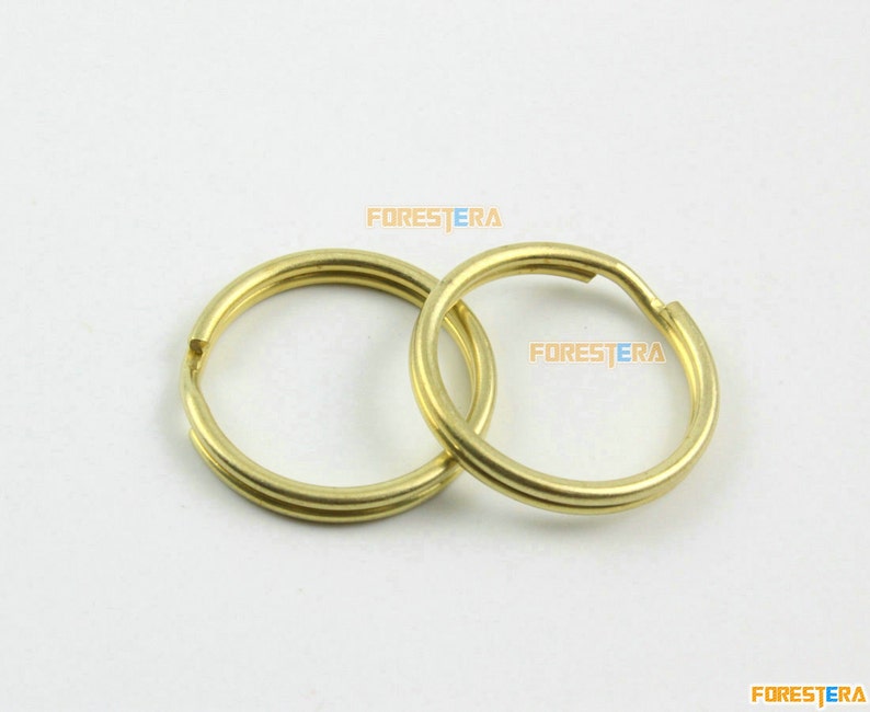 20 Pieces 20mm Solid Brass Split Key Ring BKRING5 - Etsy