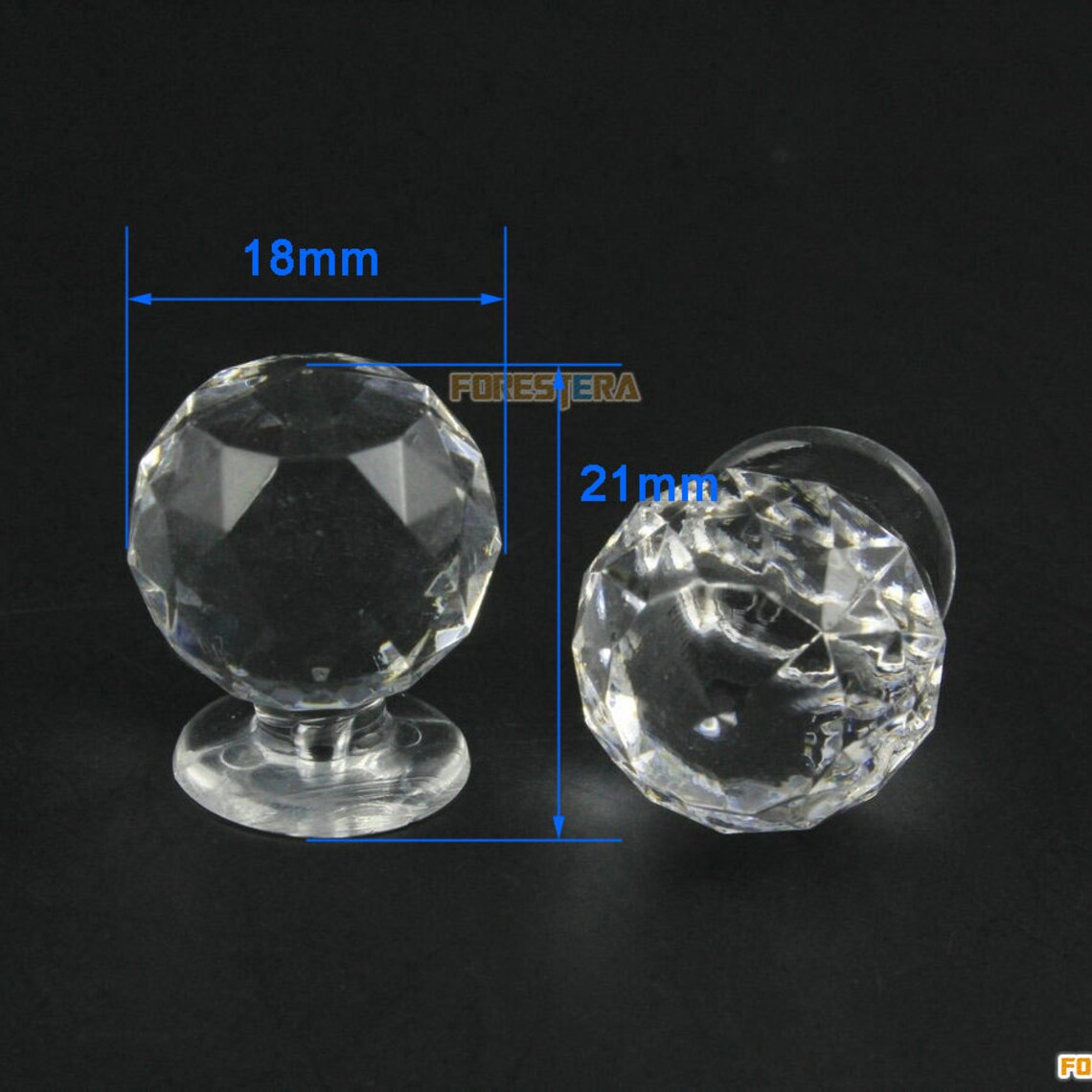 Clear Acrylic Plastic Knob Plexiglass Knob 18x21mm ACL-LS-01 - Etsy