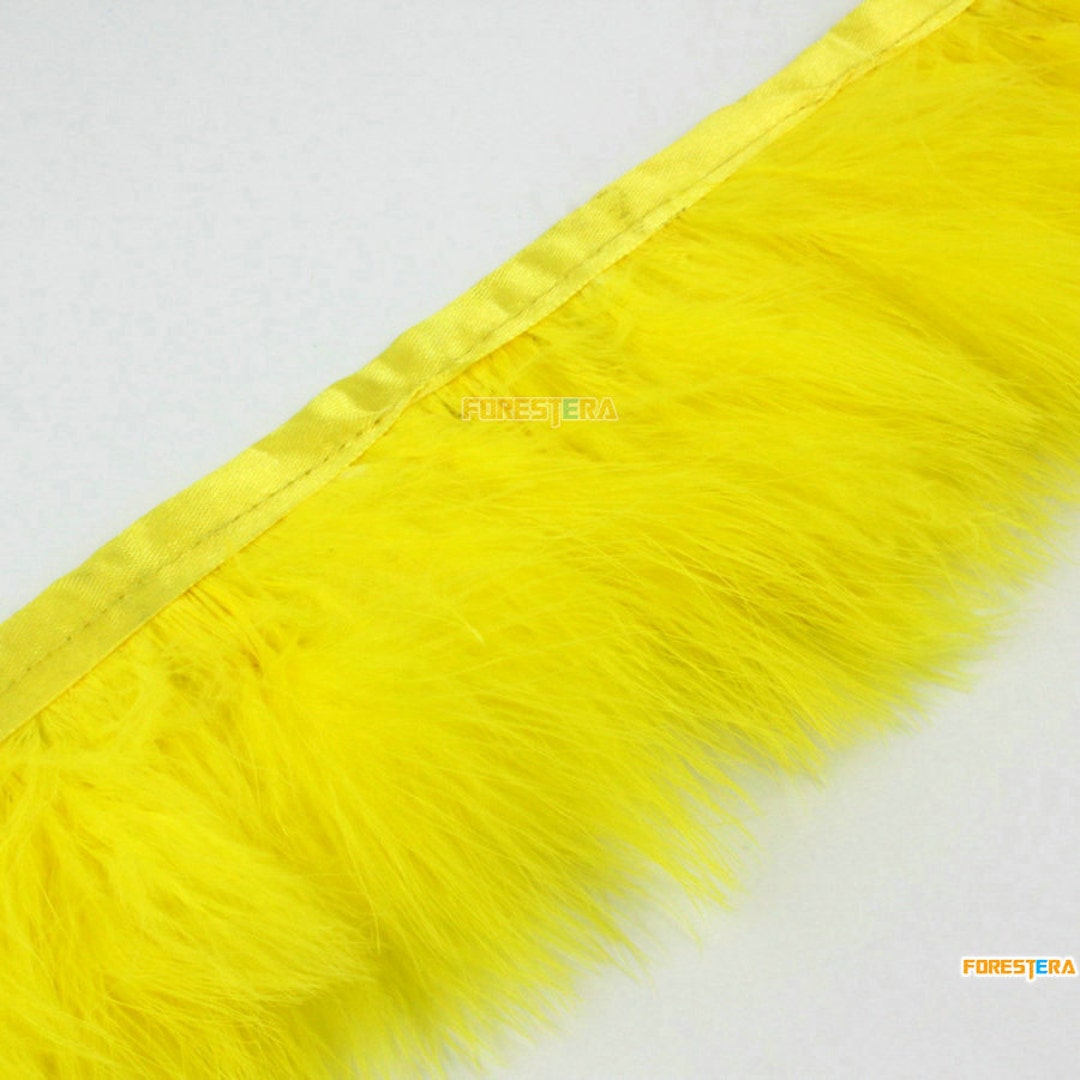 1 Yard Yellow Feather Trim (YM303) - Etsy