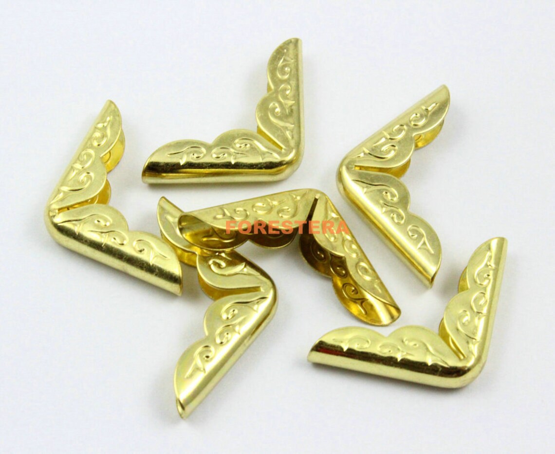 40pcs 22mm Gold Book Corner Bookbinding Corner Clip (BOOKCOR24) - Etsy ...