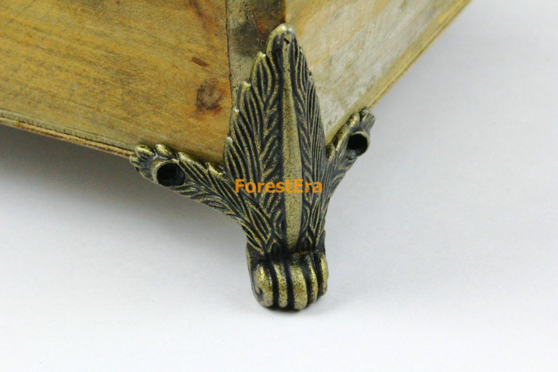 4pcs Antique Brass Jewelry Box Feet Animal Box Leg Case Feet | Etsy