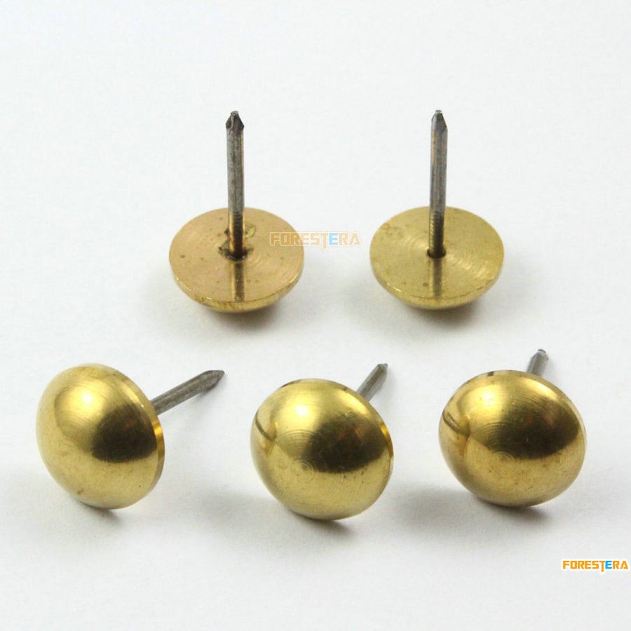 10pcs 15mm Solid Brass Upholstery Tacks Nails (TN50) - Etsy