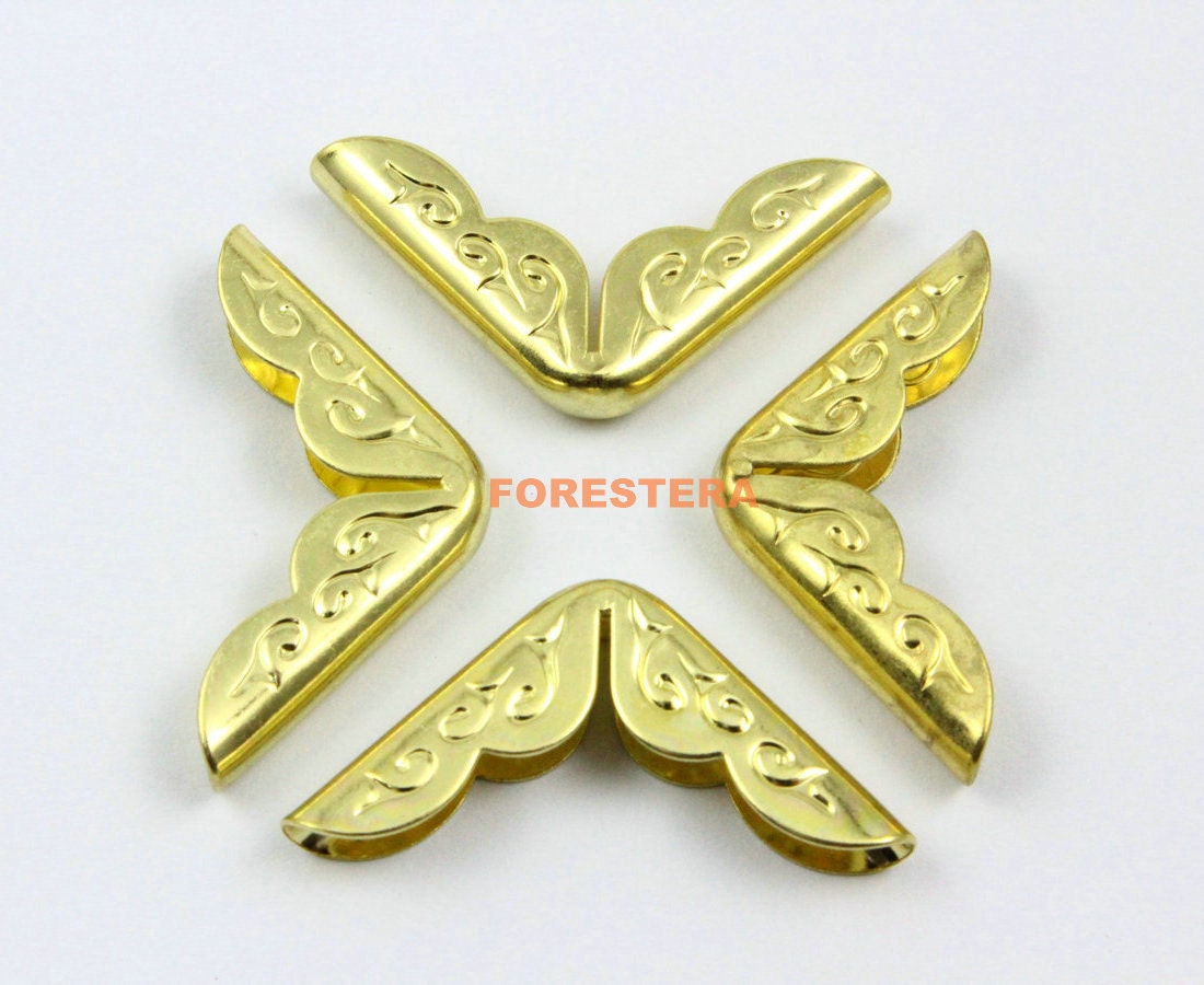 40pcs 22mm Gold Book Corner Bookbinding Corner Clip (BOOKCOR24) - Etsy ...