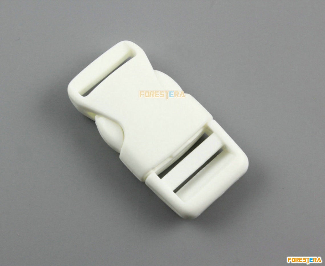 30 Pieces 20mm White Plastic Side Quick Release Buckle Clip - Etsy
