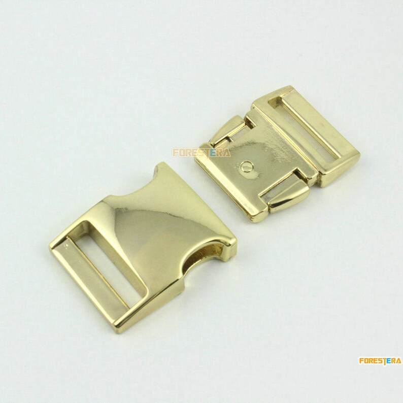 2 Pieces 25mm Gold Metal Side Quick Release Buckle Clip for - Etsy