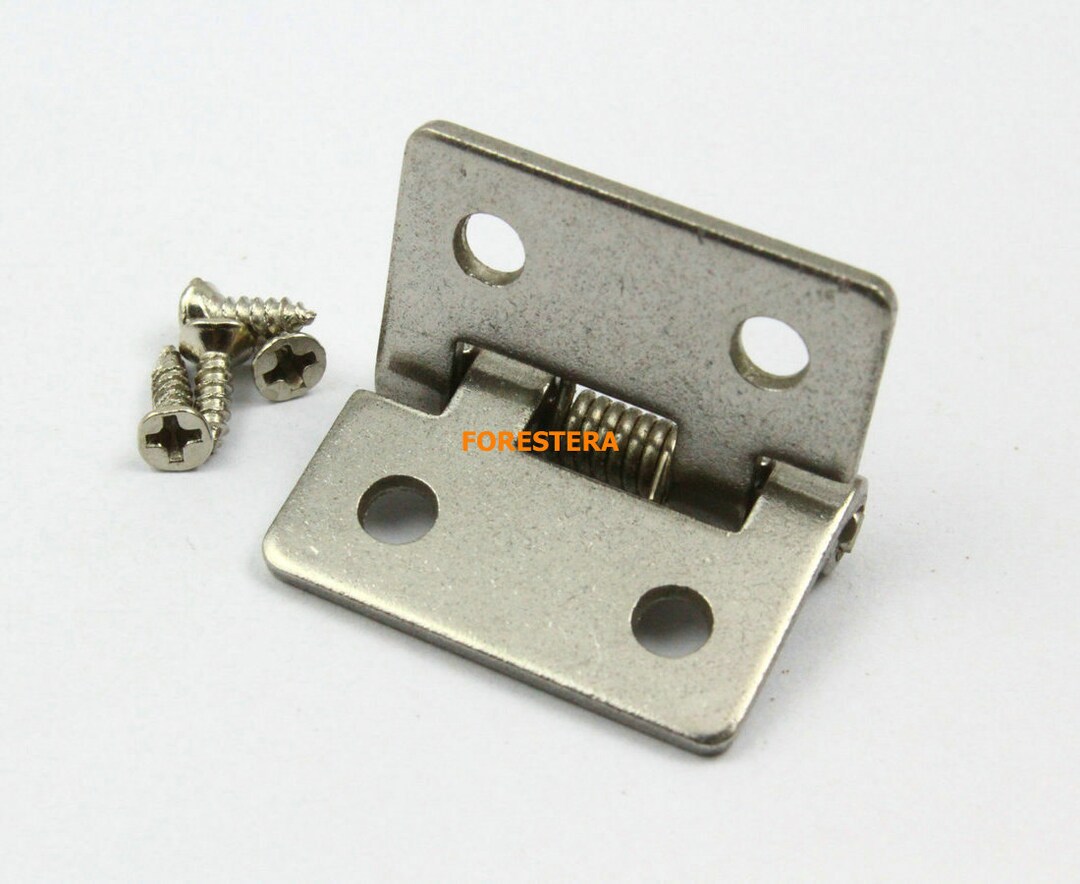 10pcs Stainless Steel Automatic Closed Spring Hinge Small Box Hinge ...