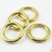 12 Pieces 19mm Solid Brass O Ring for Purse Bag Handbag Strap Dee Ring ...