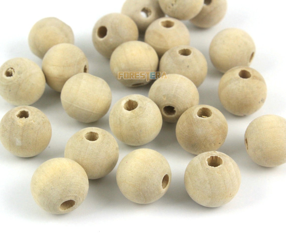 12mm Wood Bead Natrual Wood Bead for Jewelry BEAD-A40-12 | Etsy