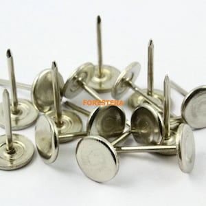 100pcs 11mm Silver Upholstery Tacks Nails Small (TN12) - Etsy