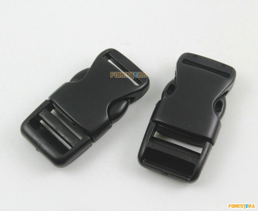 30 Pieces 20mm Black Plastic Side Quick Release Buckle Clip for ...