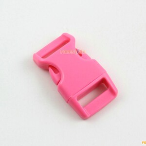 50 Pieces 15mm Pink Plastic Side Quick Release Buckle Clip for Backpack ...