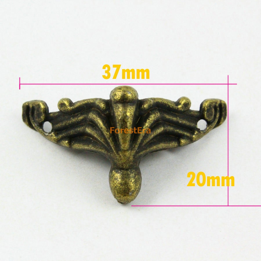4pcs Antique Brass Jewelry Box Feet Animal Box Leg 37x20mm - Etsy