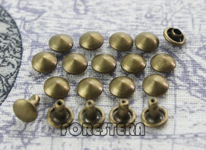 300pcs 7mm Antique Brass Conical Rapid Rivet Studs BC-RI07 | Etsy