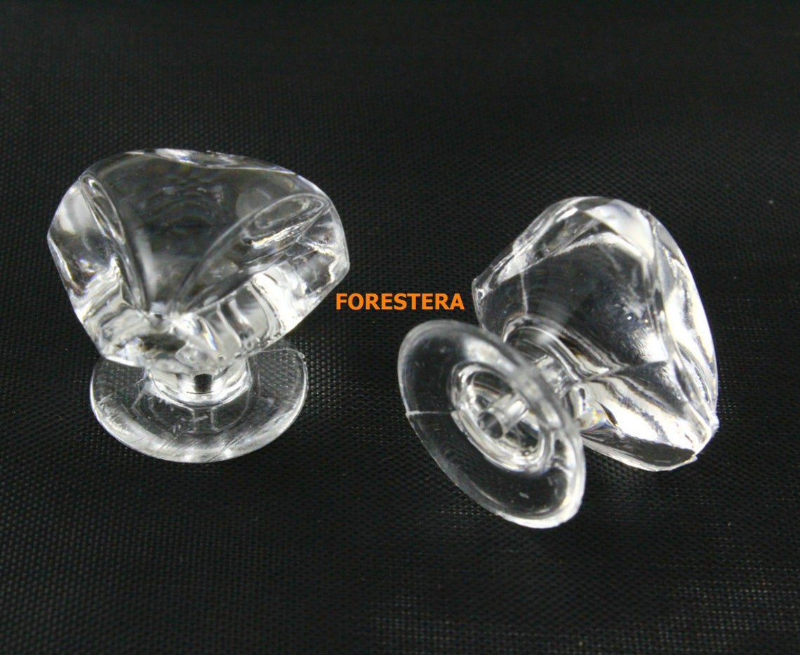 12pcs Clear Acrylic Plastic Knob Plexiglass Knob Small 18x18mm - Etsy