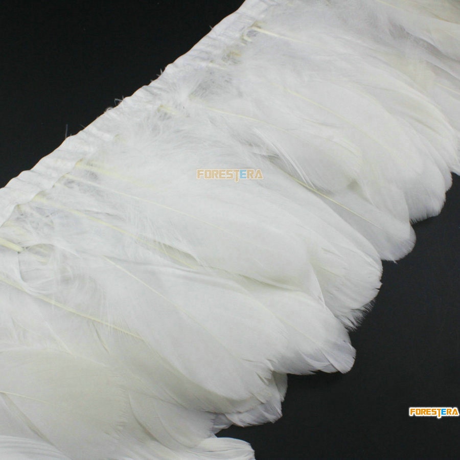 2 Yards White Feather Trim (YM180) - Etsy